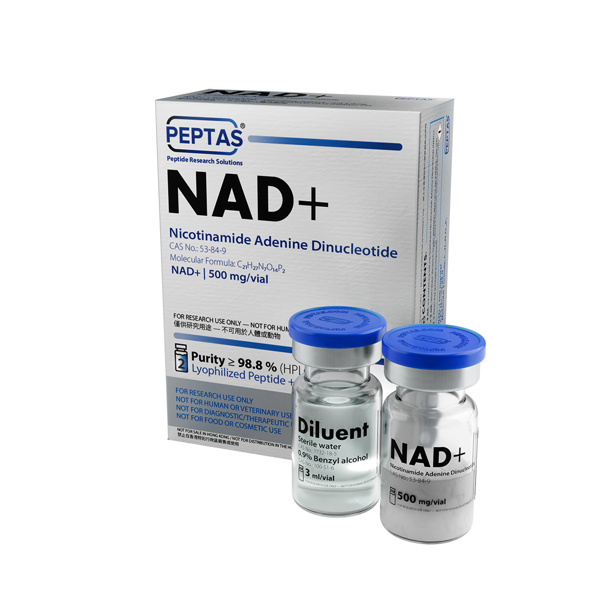 NAD+ 500mg - Peptas